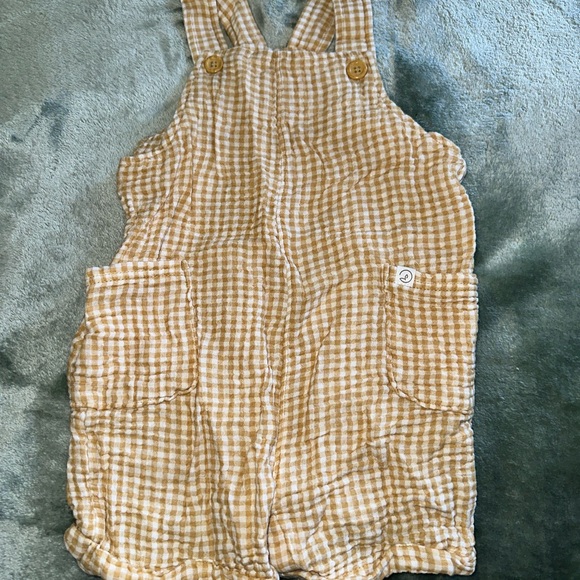 Organic Little Planet By Carters | Bottoms | Tan And White Checkered ...